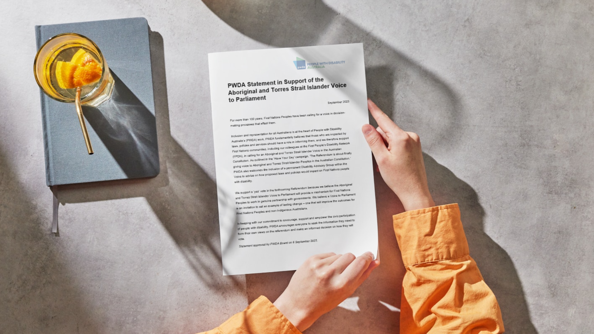 PWDA Statement in Support of an Aboriginal and Torres Strait Islander ...