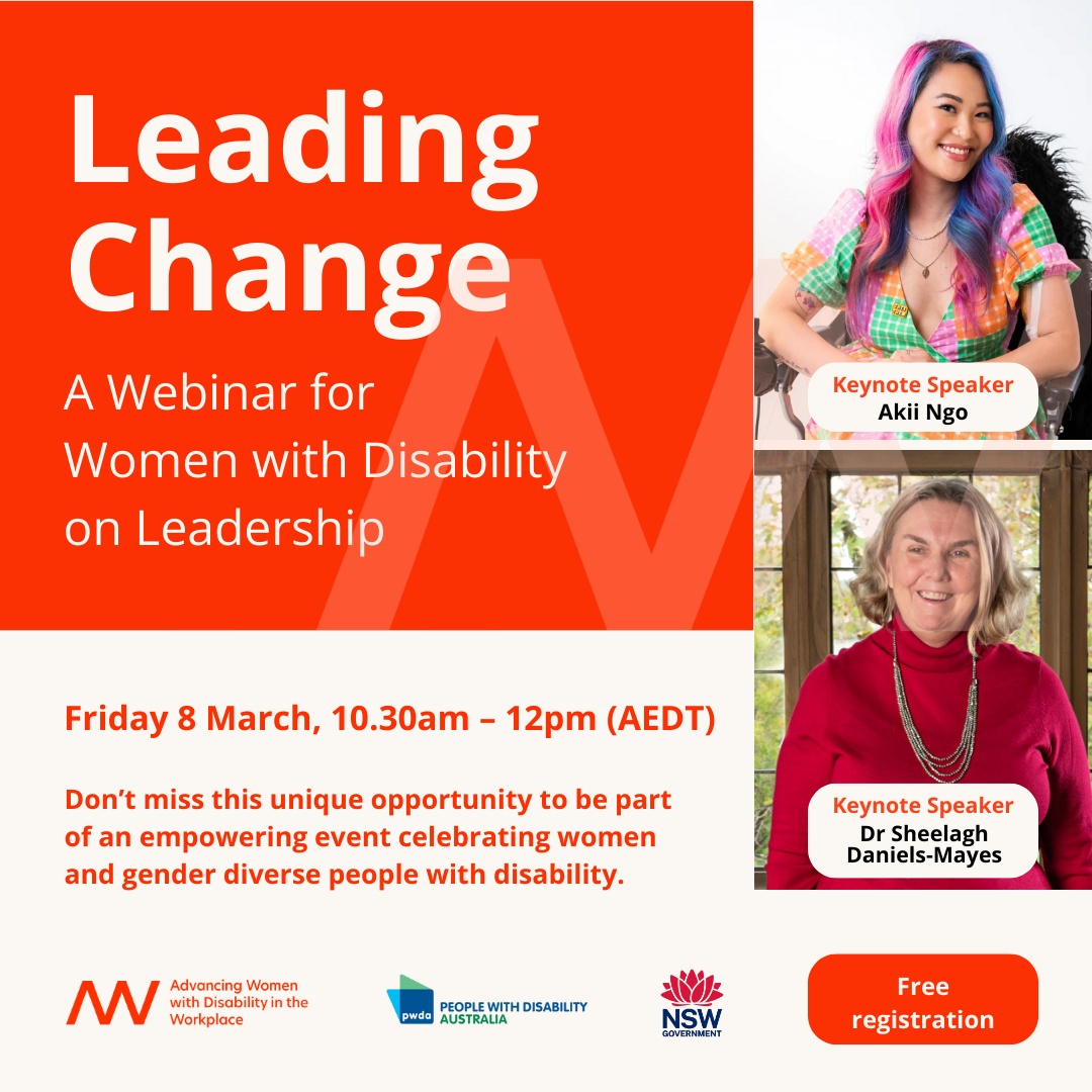 Leading Change – A Webinar for Women with Disability on Leadership ...