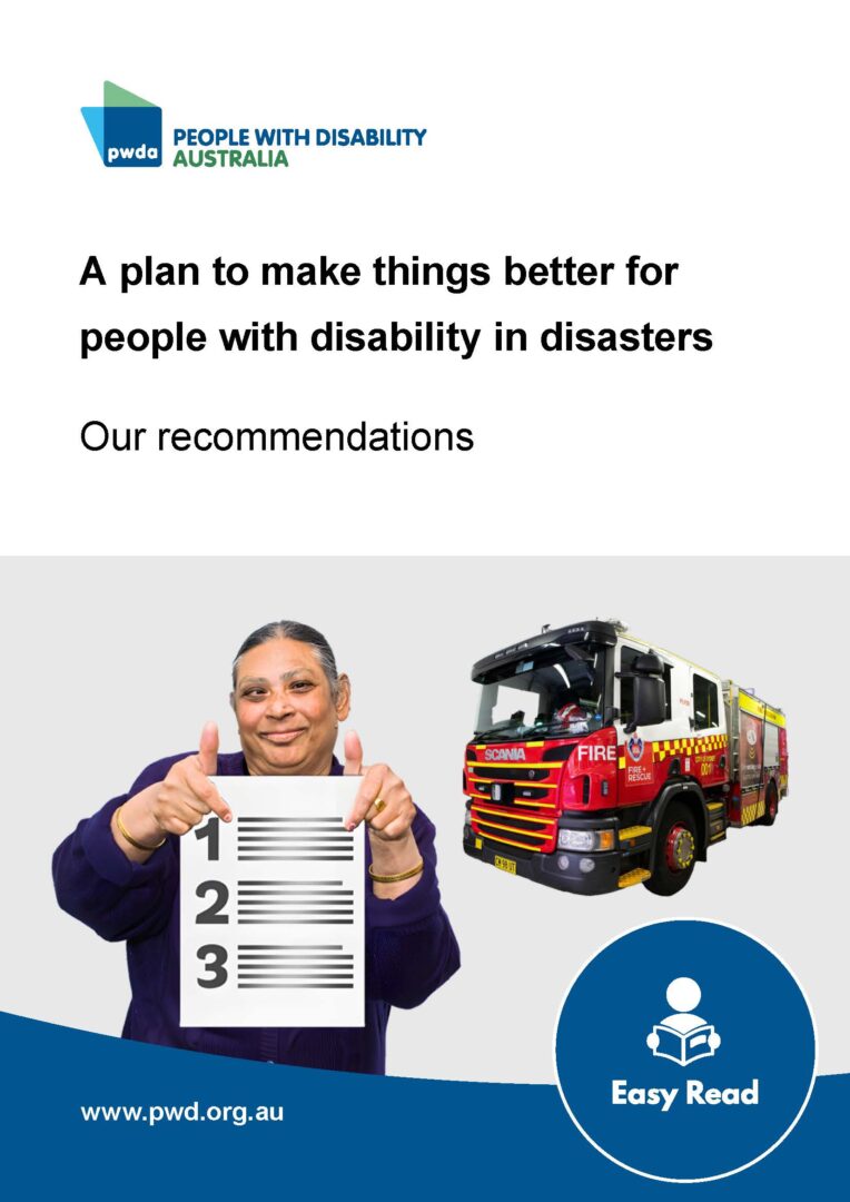 Improving Outcomes for People with Disability in Disaster Management ...