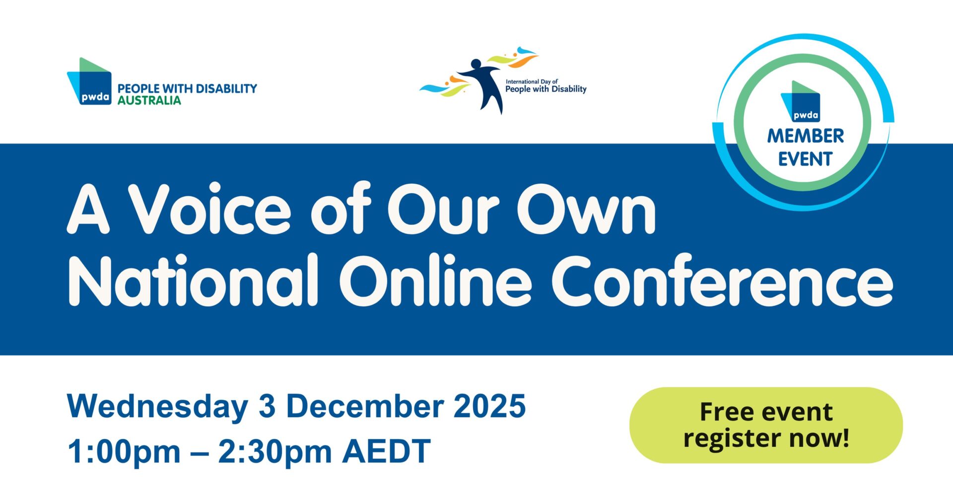 Join us on 2025 International Day of People with Disability - People ...