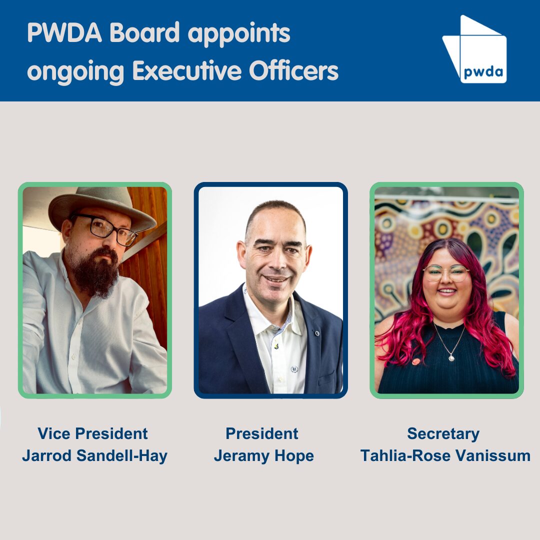 Appointment of PWDA Board Executive Officers - People with Disability ...